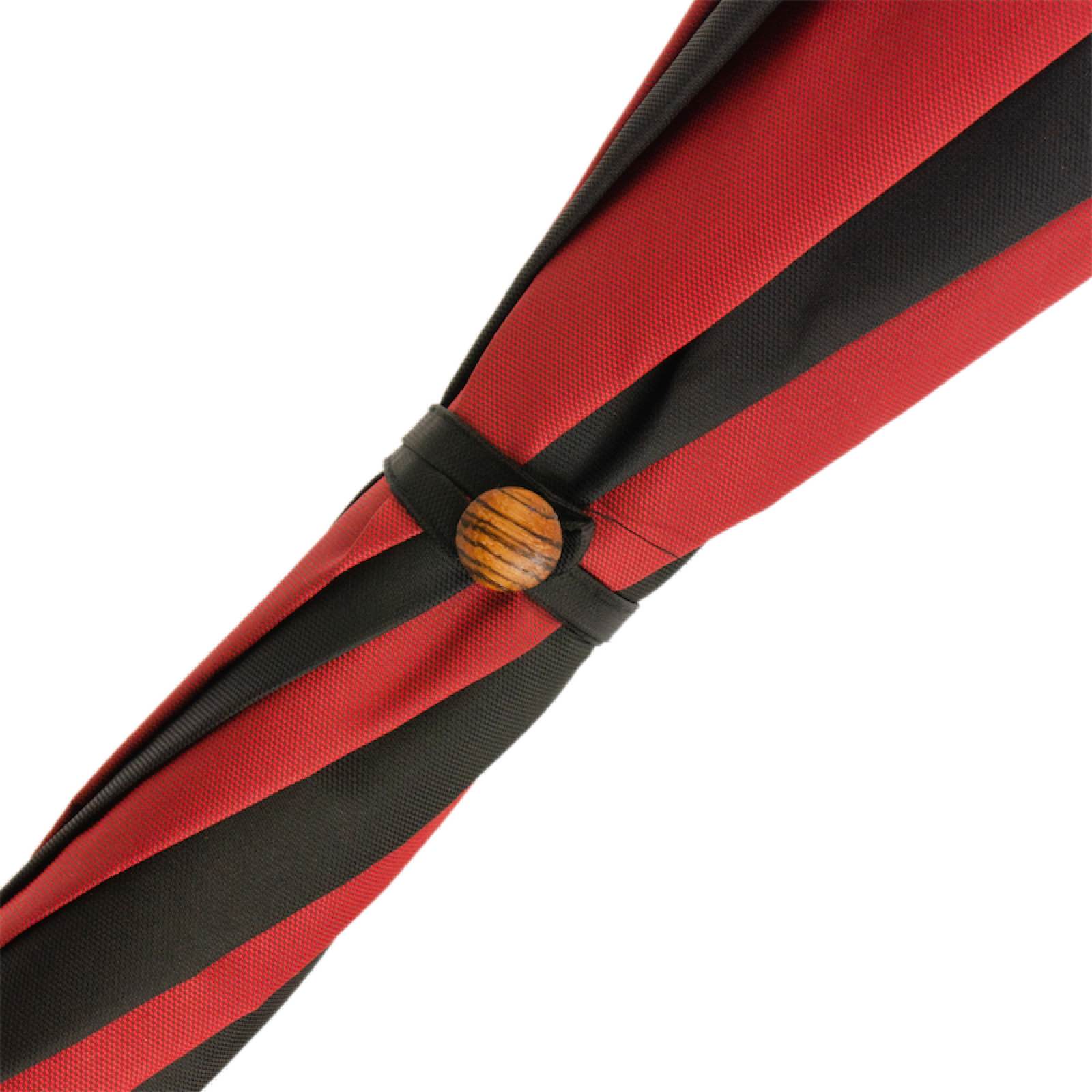 142 Oxf-4-18 C - Solid Chestnut Red & Black Umbrella