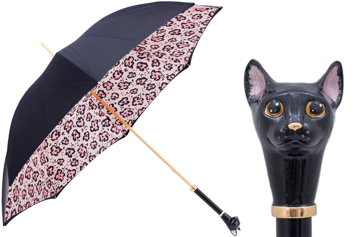 189 5G284-1 K49 - Black Cat Umbrella and Animalier Print