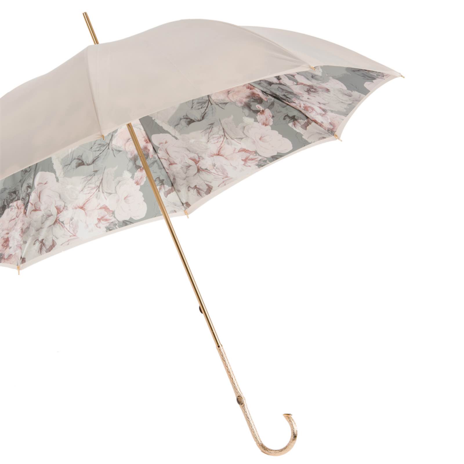 189 5R316-6 P5 - Ivory Umbrella with Flowers Inside