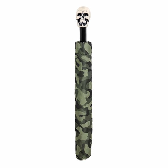 Pasotti Camouflage Skull Handle Folding Umbrella - Skull Umbrellas