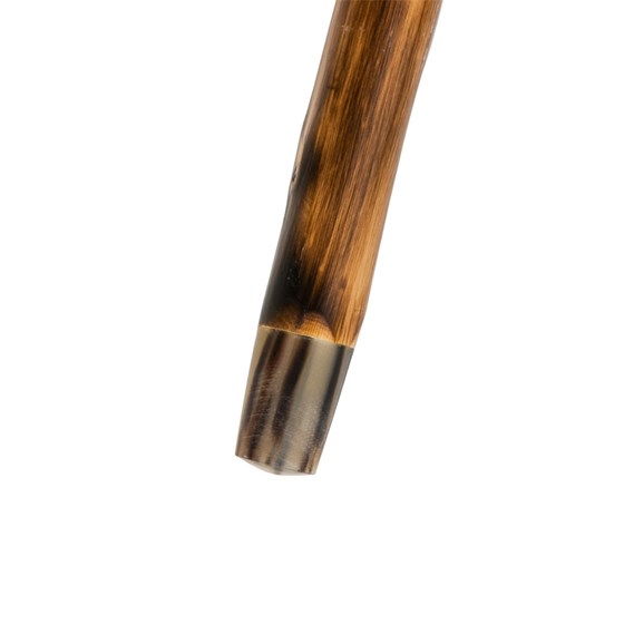 Pasotti Deer Antler Cane with Chestnut Shaft and Horn End - Unique Canes