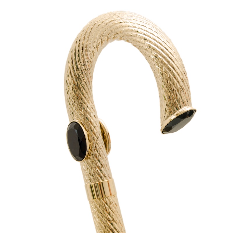 Pasotti Precious Brass Cane - High Fashion Walking Sticks