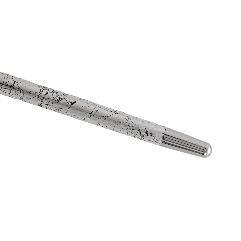 Pasotti Crystal Ball Cane, Silver Shaft - Luxury Walking Canes