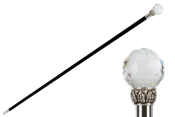 Pasotti Crystal Ball Cane - Unique Walking Canes