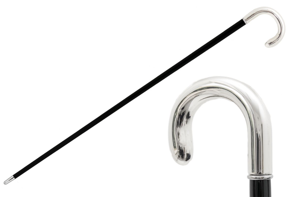 Pasotti Silver Dandy Cane - Classic Walking Sticks